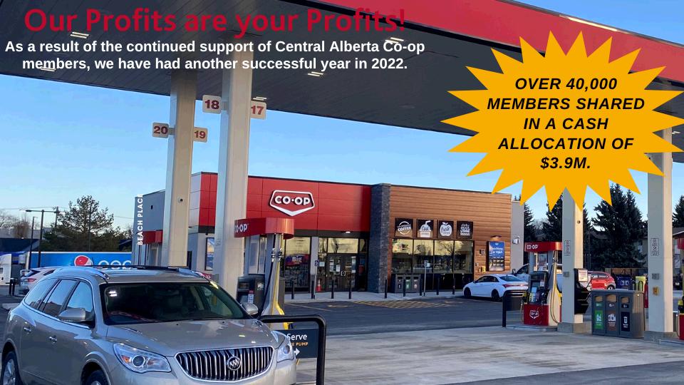 OUR PROFITS ARE YOUR PROFITS! | Central Alberta Co-op